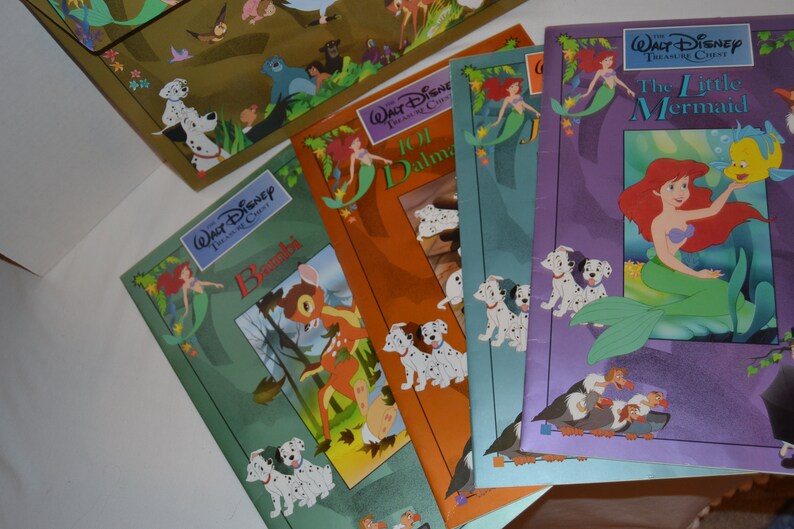 Vintage Walt Disney Book Treasure Chest - Etsy
