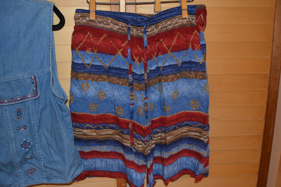 Vintage Two Piece Western Native Aztec Outfit - Etsy
