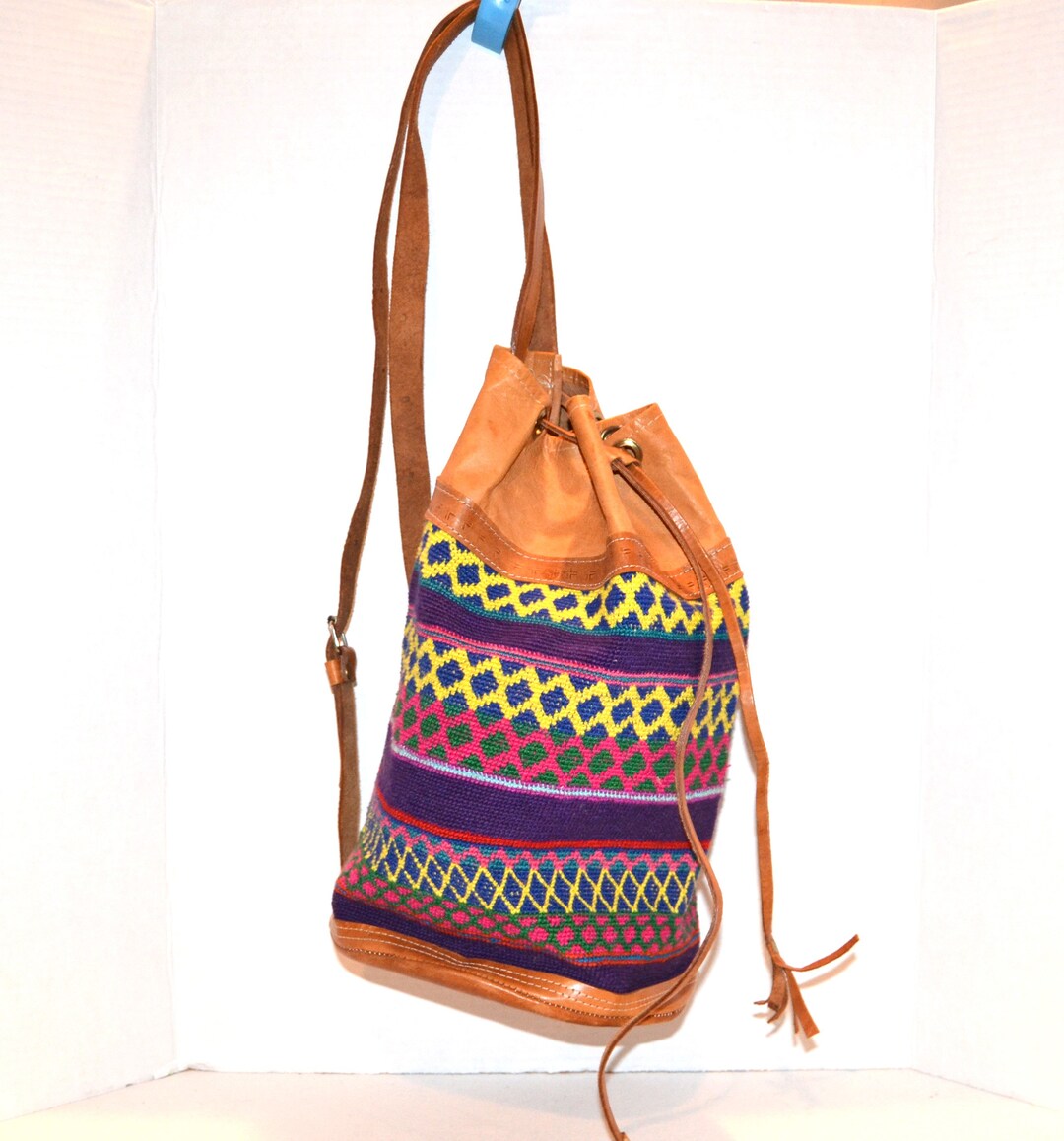 Vintage Bag Boho World Fashion Shoulder Back Pack Leather With - Etsy