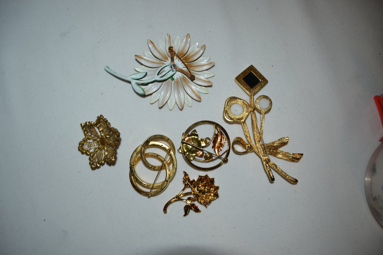 Vintage Flower Brooch Collection of Six | Etsy