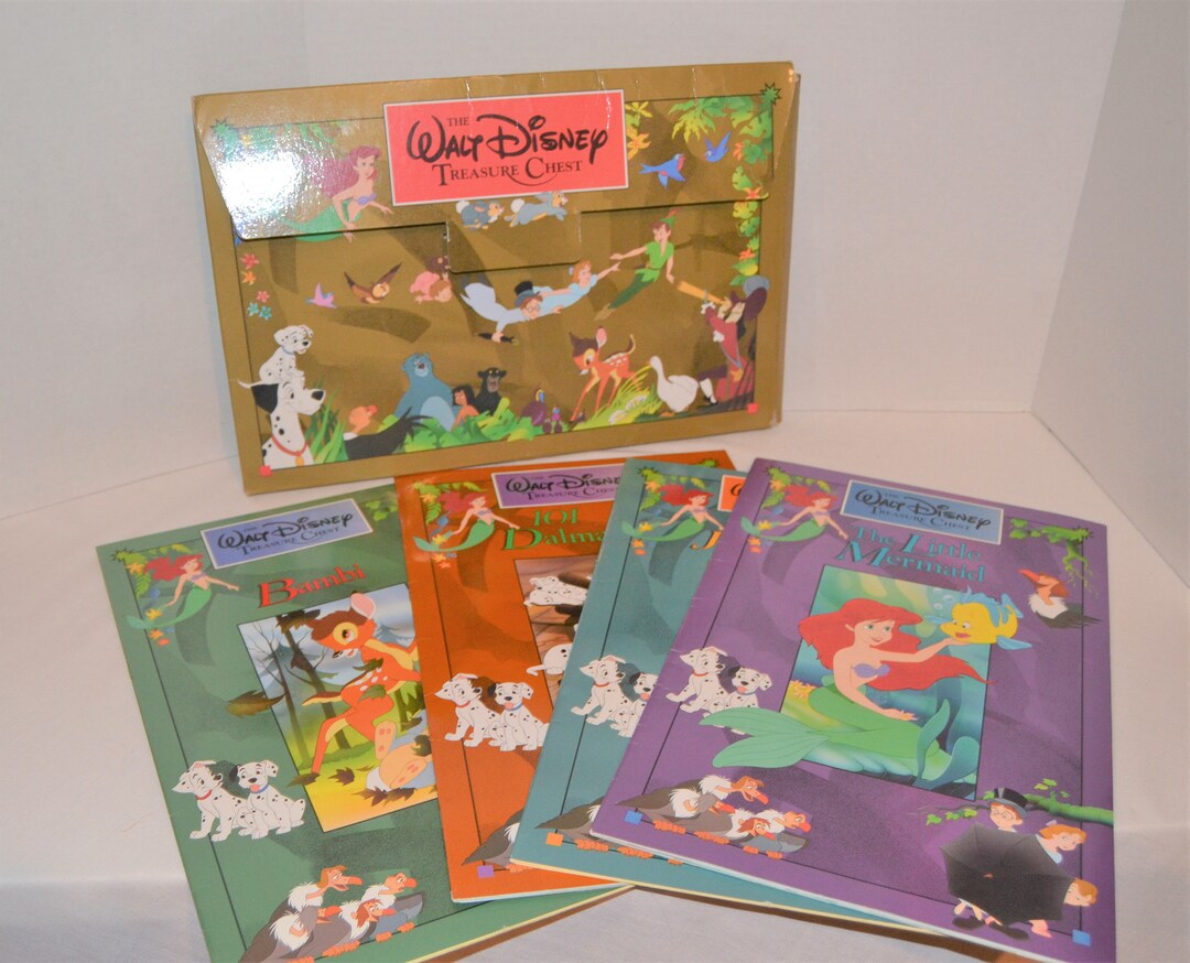 Vintage Walt Disney Book Treasure Chest - Etsy