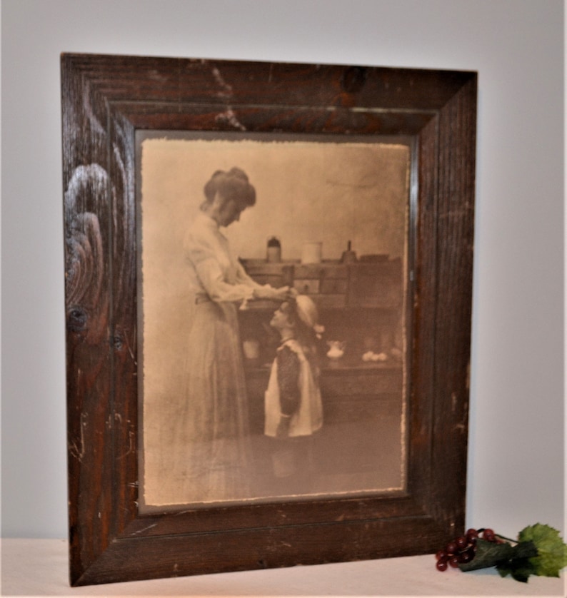 Vintage Mother & Daughter Framed Print R. Hendrickson | Etsy