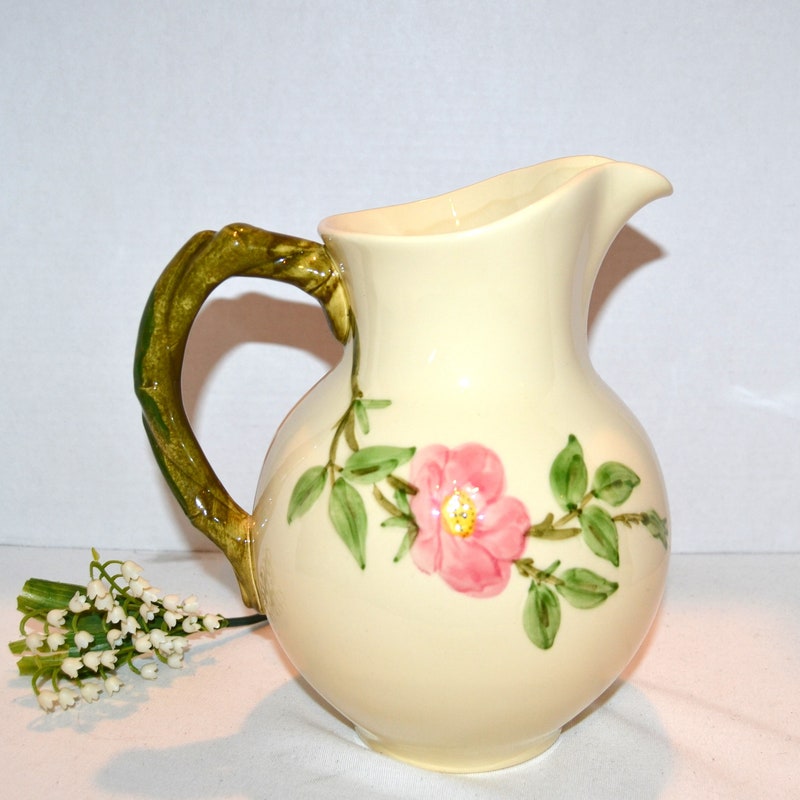 Pink Rose Pitcher - Etsy