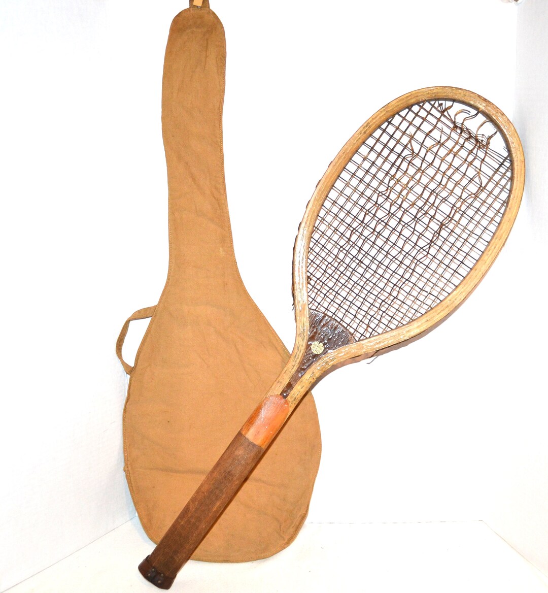 Sale.....antique Tennis Racket Club Decor Sporting Fun Prop - Etsy