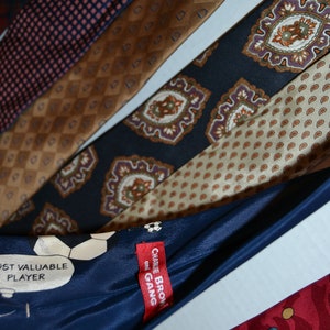 Vintage Men's Ties Collection of Nine Pendleton Sports Snoopy Brooks ...