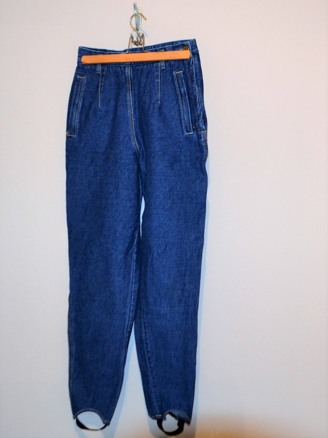 Pinup Jeans High Waist Stirrup Trends Retro Y2K and 50's Style - Etsy