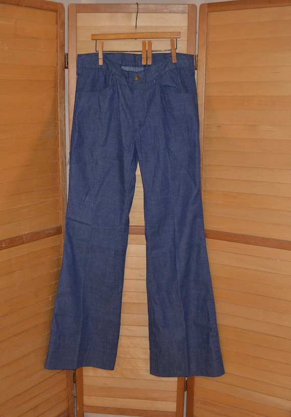 Vintage 1970's Flare Denim Jeans These scream Hippie … - Gem