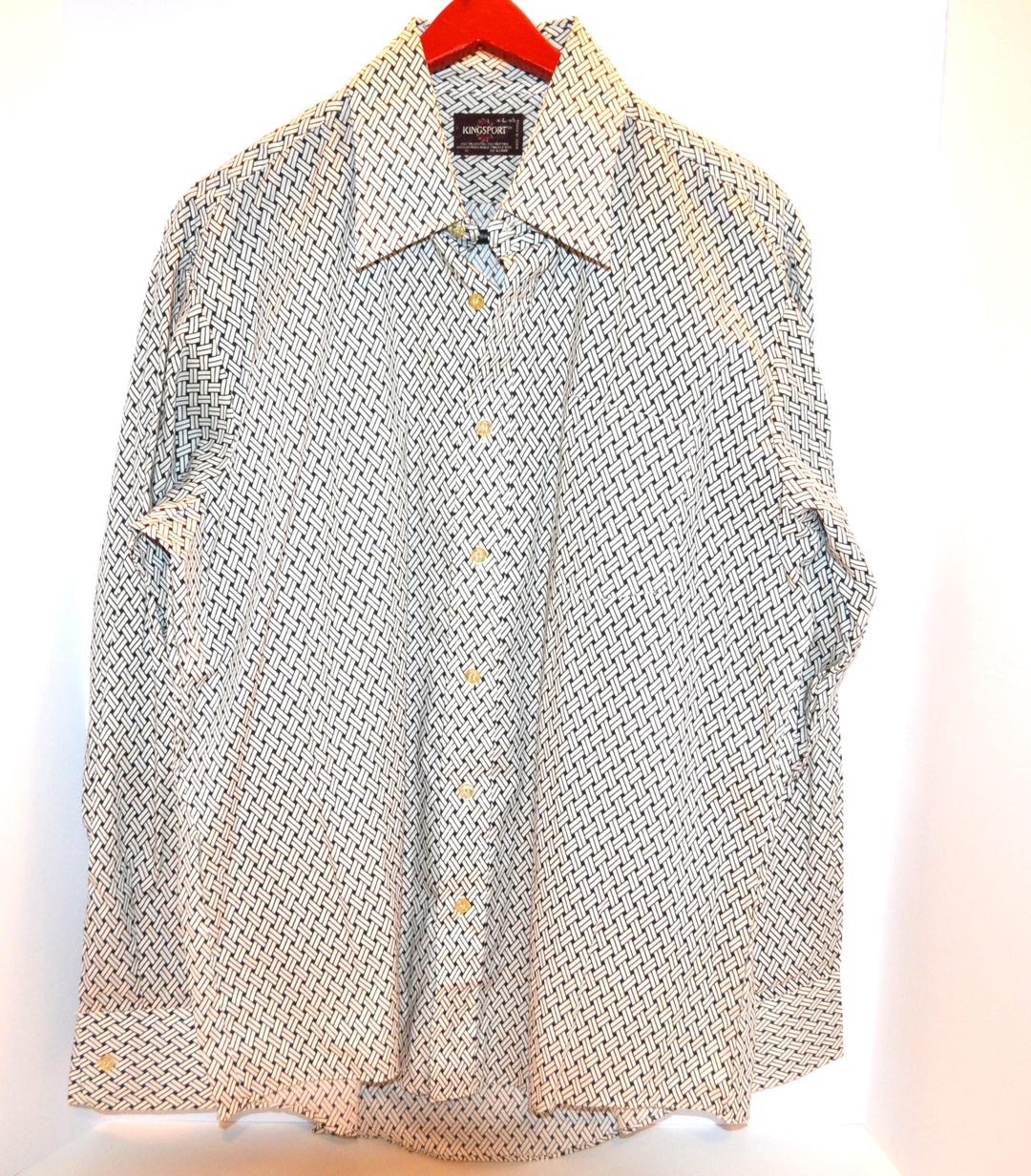 Vintage Men's Shirt Pointy Collar Kingsport Disco Retro Debonair 70's ...