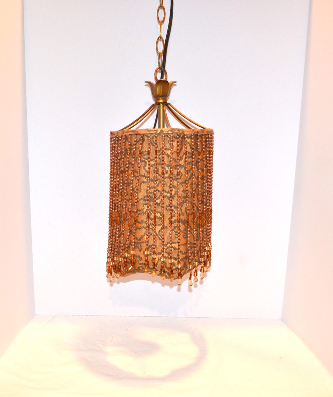 Vintage Swag Lamp Bohemian Eclectic Maximalism Beaded Hanging - Etsy