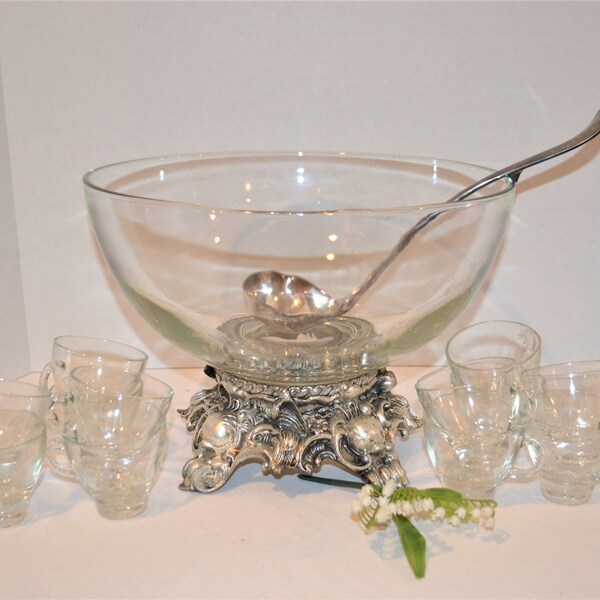 Vintage Punch Bowl - Etsy