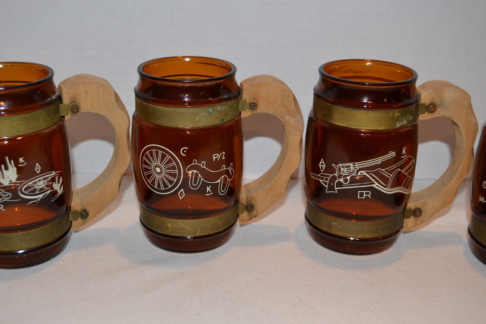 Vintage Western Rider Roper Rancher Mugs - Etsy