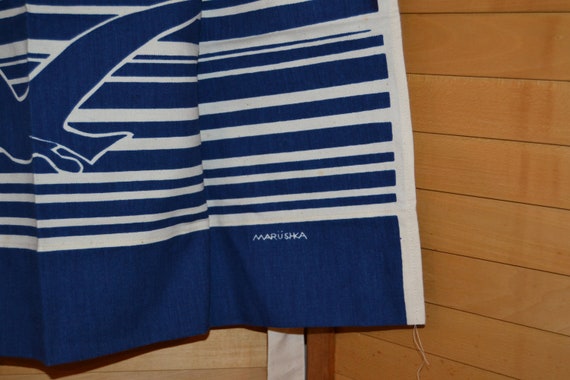 Aprons Ultra Mod Retro Apron Marushka Seagull on Ocean Blue Cleaning ...