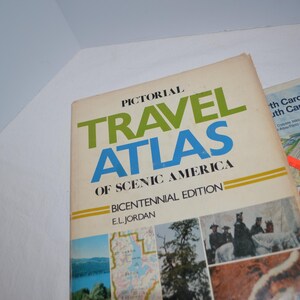 Vintage Atlas and Maps 1970's Circa Bicentennial Paper Ephemera Guide ...