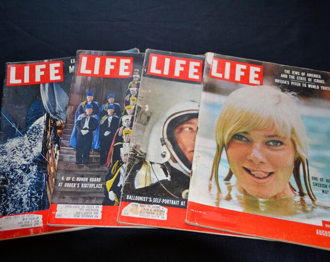 Life Magazine - Set of 4 - 1957 - Etsy