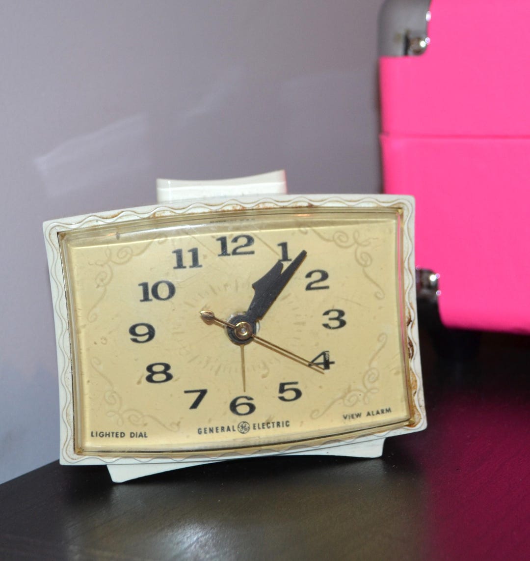 Vintage Desk Bedside Table Clock General Electric - Etsy