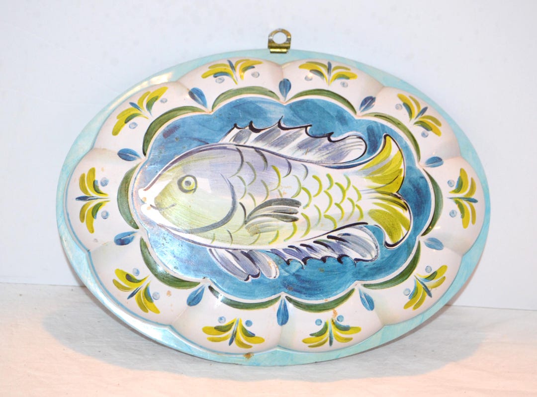 Vintage Coastal Kitchen Dining Metal Fish Mold - Etsy