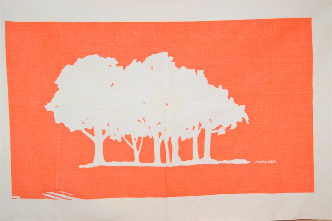 Vintage Marushka Trees Canvas Mod Minimalist Modernism - Etsy