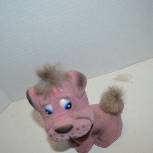 Vintage Puppy Bank Flocked Fuzzy With Fur 1950's - Etsy