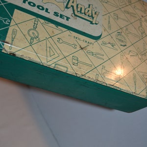 1950 Metal Box Handy Andy Storage for Tools Kids to Men Graphics Fun - Etsy