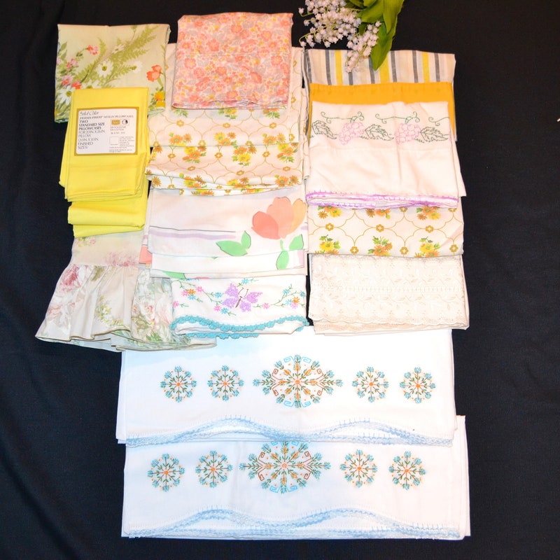 Vintage Pillowcases - Etsy