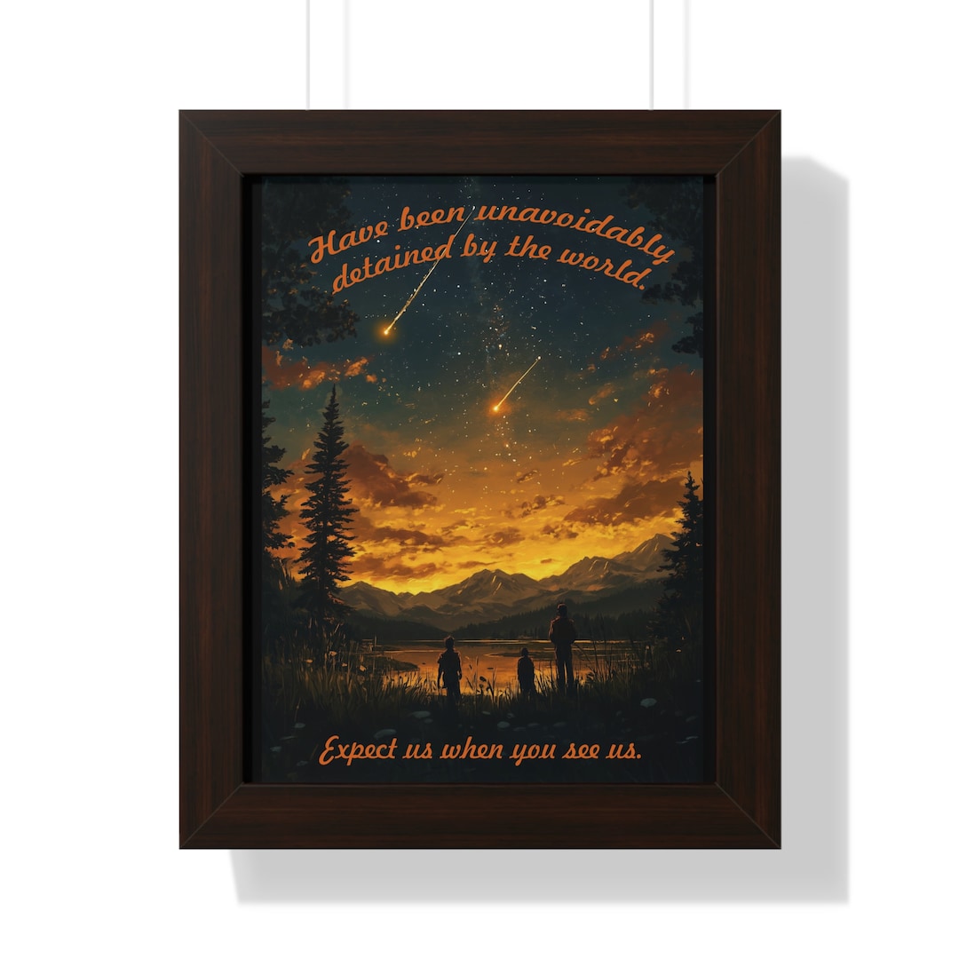 Starlit Reflection Framed Vertical Poster - Etsy