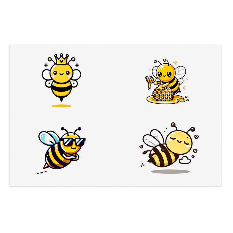 Busy Bee Sticker Sheets - Etsy