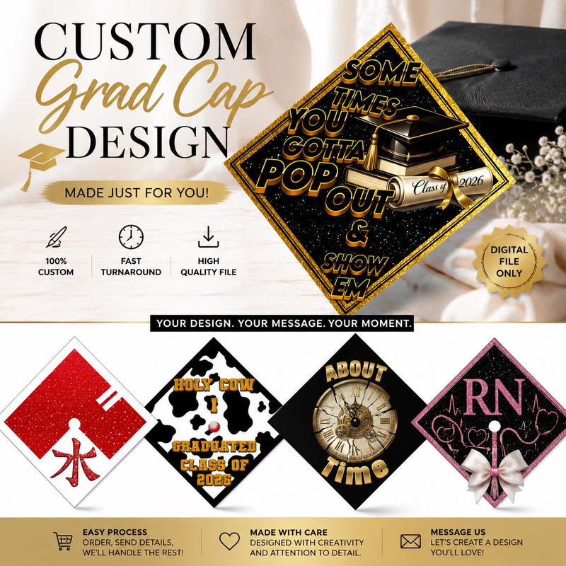 Crown Graduation Cap - Etsy