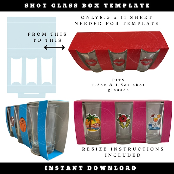 Shot Glass Box - Etsy