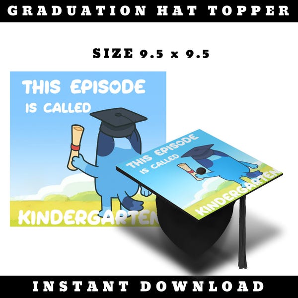 Bluey Graduation Cap - Etsy