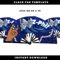 Clack Fan Editable Canva Template, 26" and 25" Chinese Fan Template ...