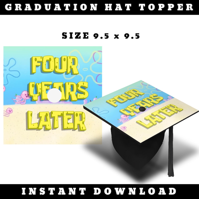 Spongebob Graduation Cap - Etsy