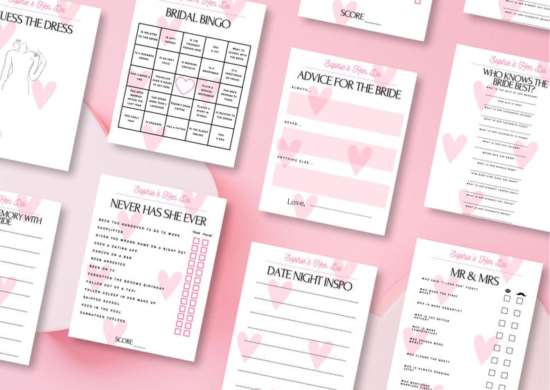 Guess the Dress Printable Bridal Shower Game Bridal Shower Games ...