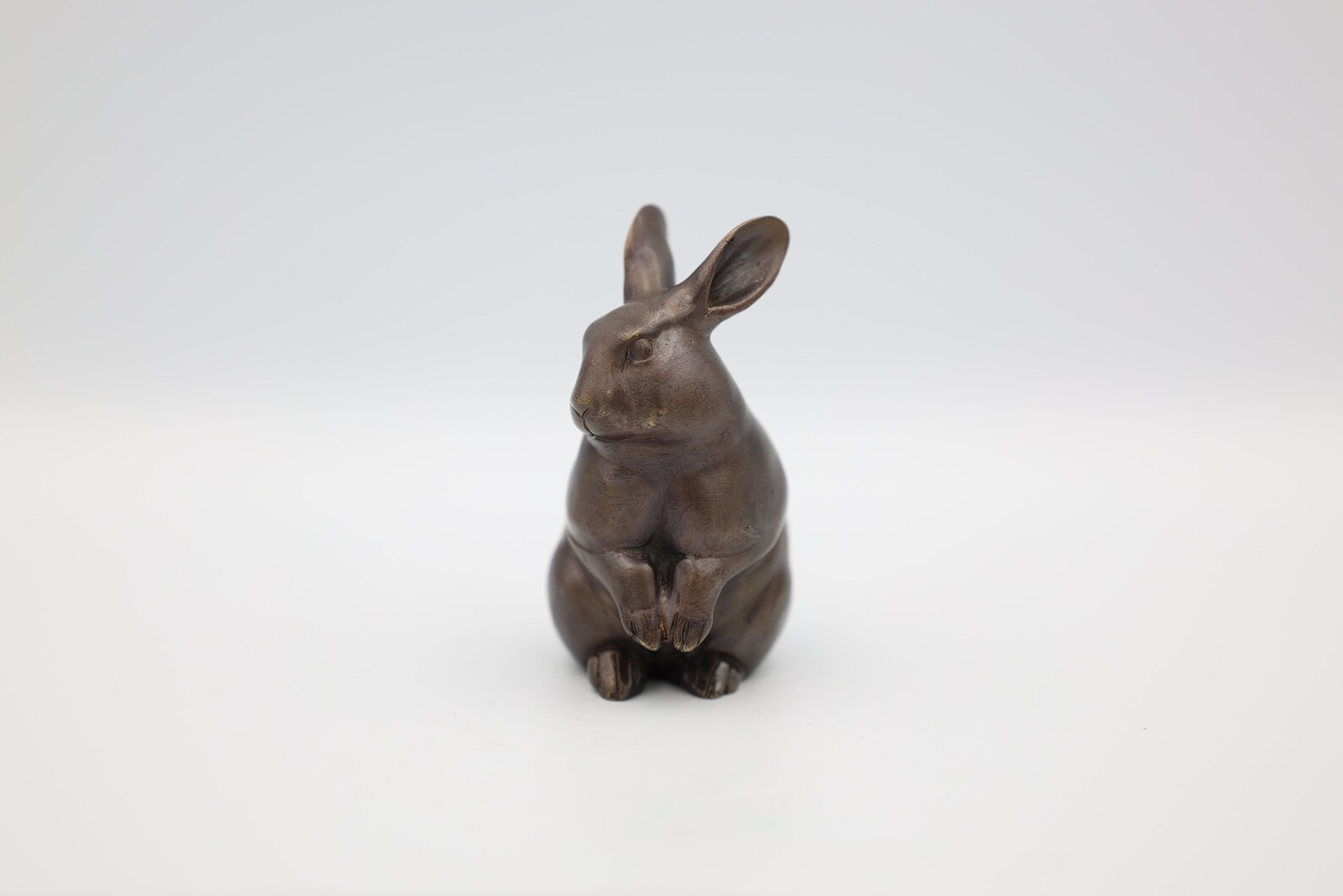 Handmade Bronze Rabbit Sculpture Bronze Animal Figurine Thai Art Small ...
