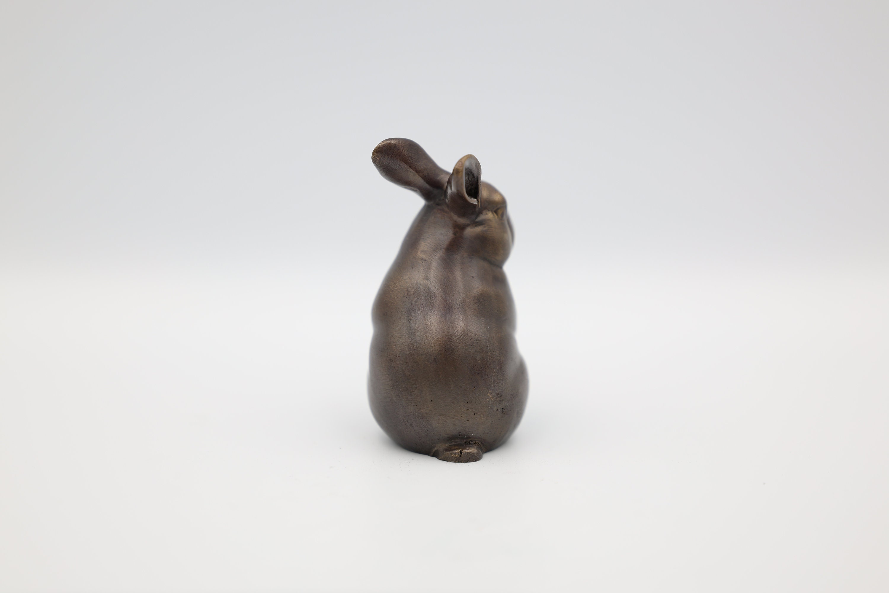 Handmade Bronze Rabbit Sculpture Bronze Animal Figurine Thai Art Small ...
