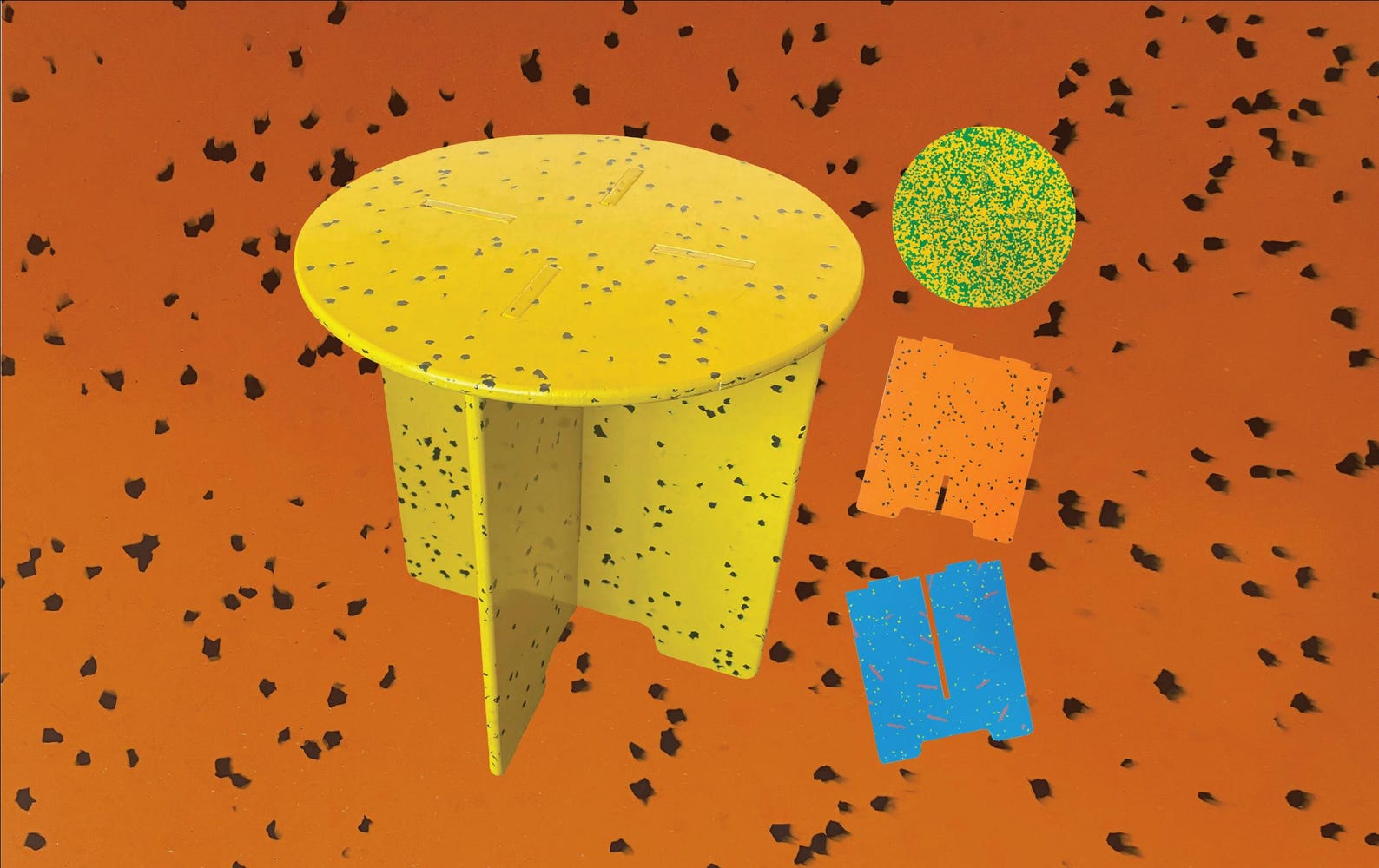 Recycled Plastic Stool - Etsy