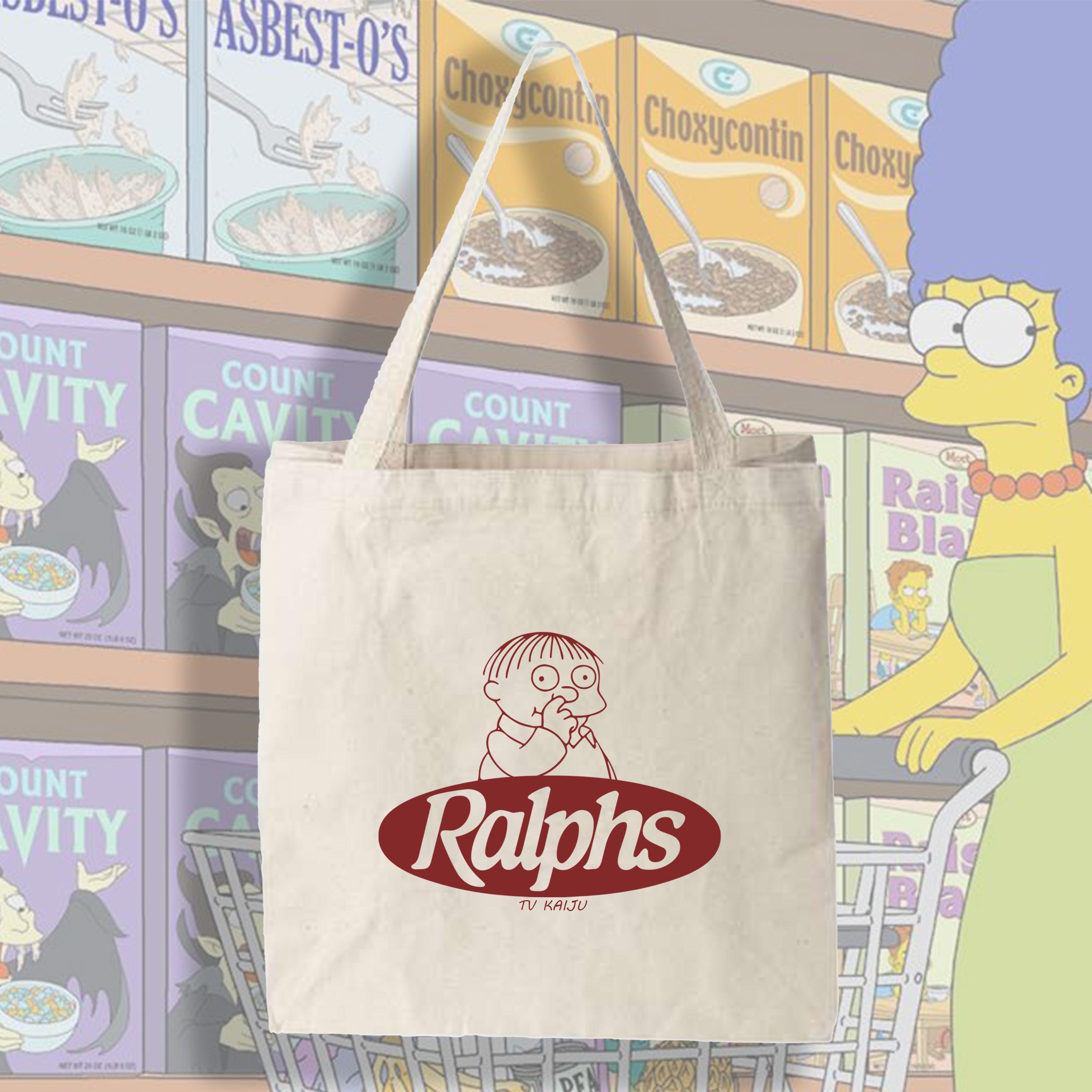 The Simpson's Ralph Tote Bag Ralphs Grocery Supermarket - Etsy