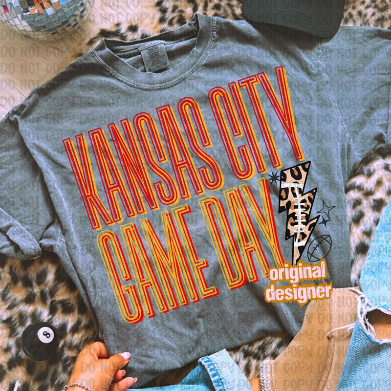 Kc Chiefs Leopard Png - Etsy