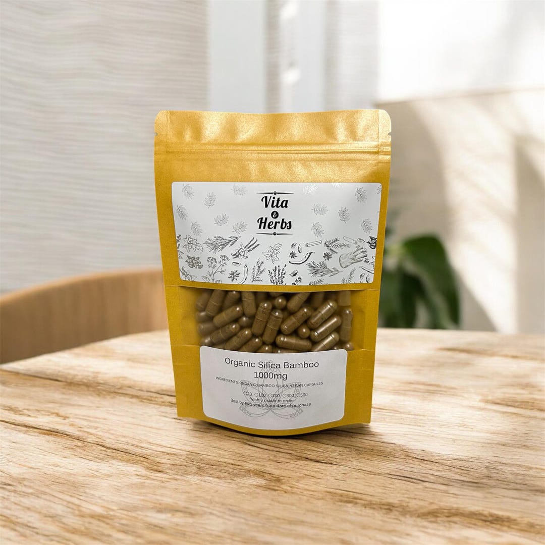 Organic Silica Bamboo 1000mg | Organic, Non-gmo, No Dyes or Fillers ...