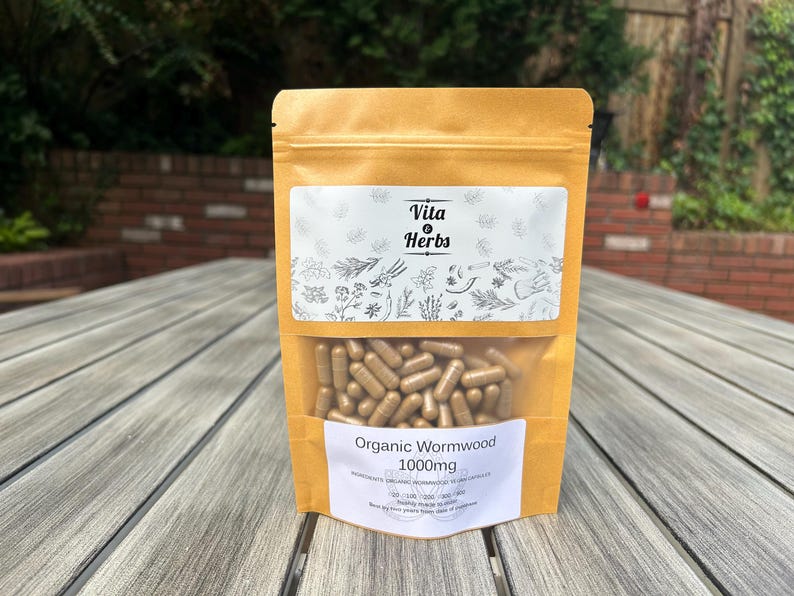 Organic Wormwood 1000mg | Organic, Non-gmo, No Dyes or Fillers | Vegan ...