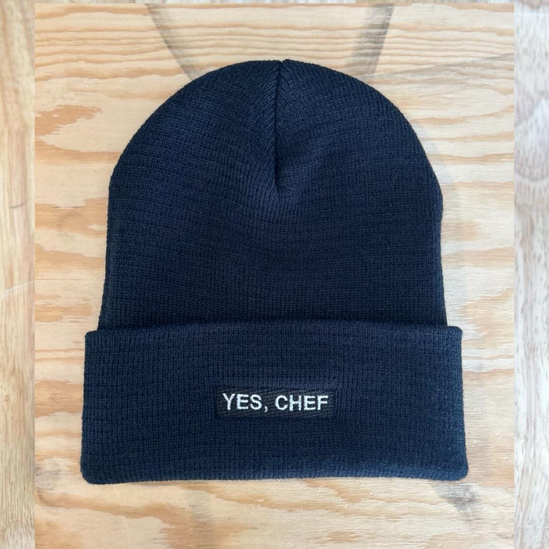 YES CHEF Embroidered Hat - Foodie Gift - Etsy