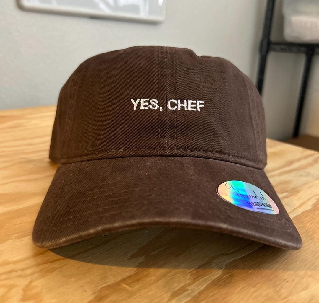 Embroidered "yes Chef" Hat - Foodie Gift - Etsy