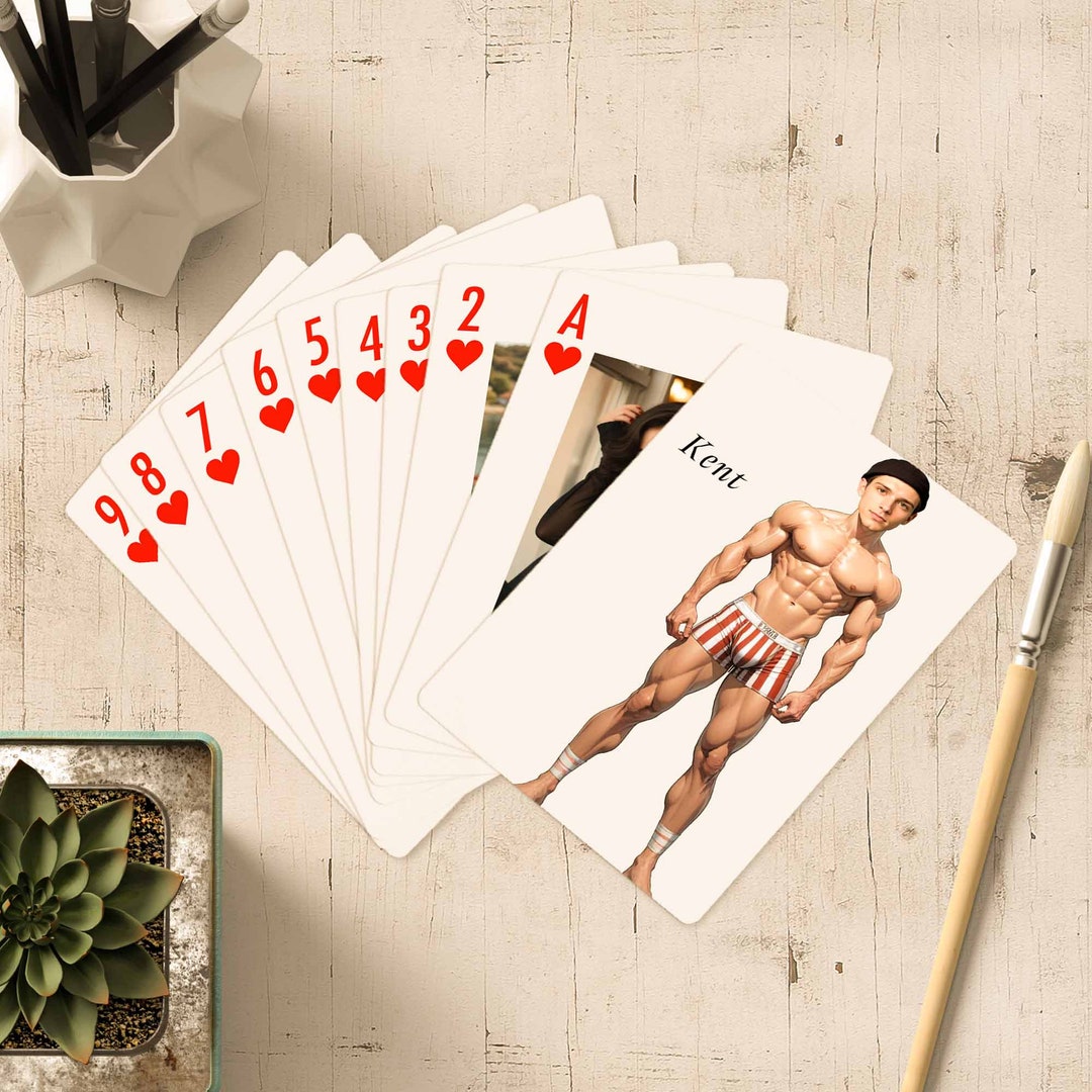 Custom Muscle Playing Card,personalized Face Playing Card,photo ...