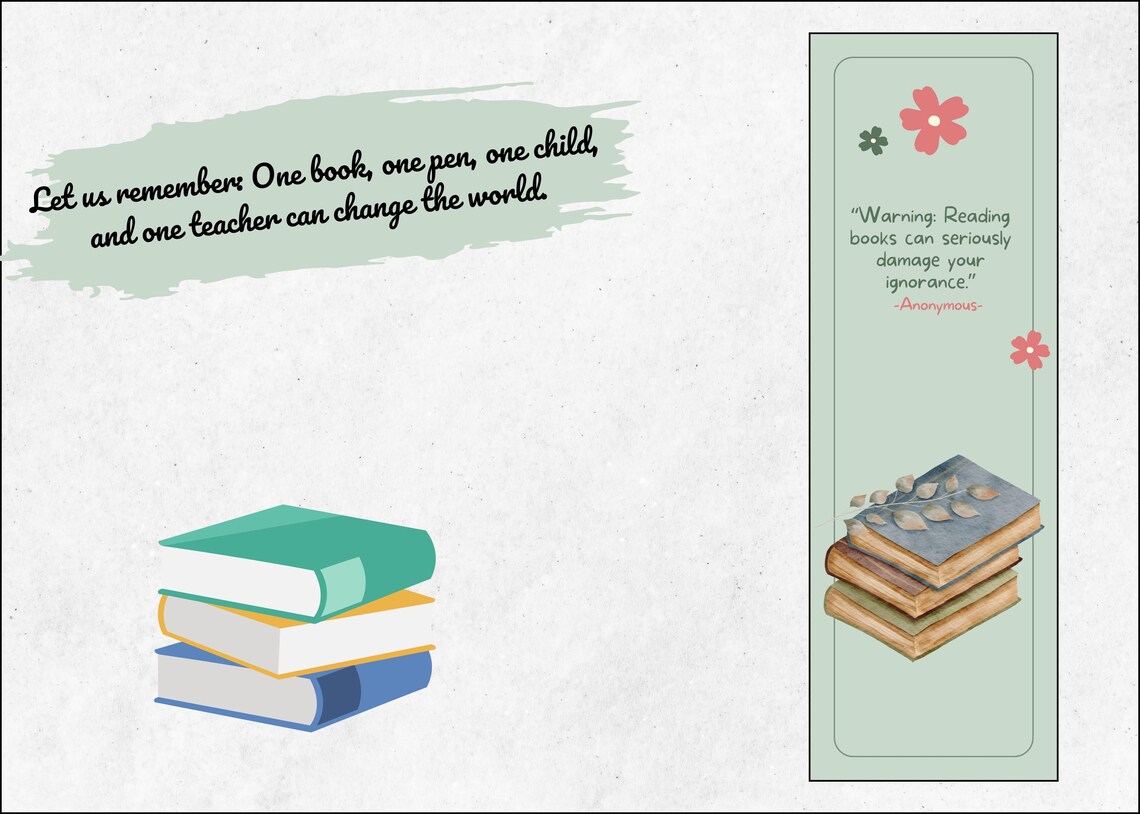 Motivating Bookmarks That Inspire the Joy of Reading - A New Beginning ...