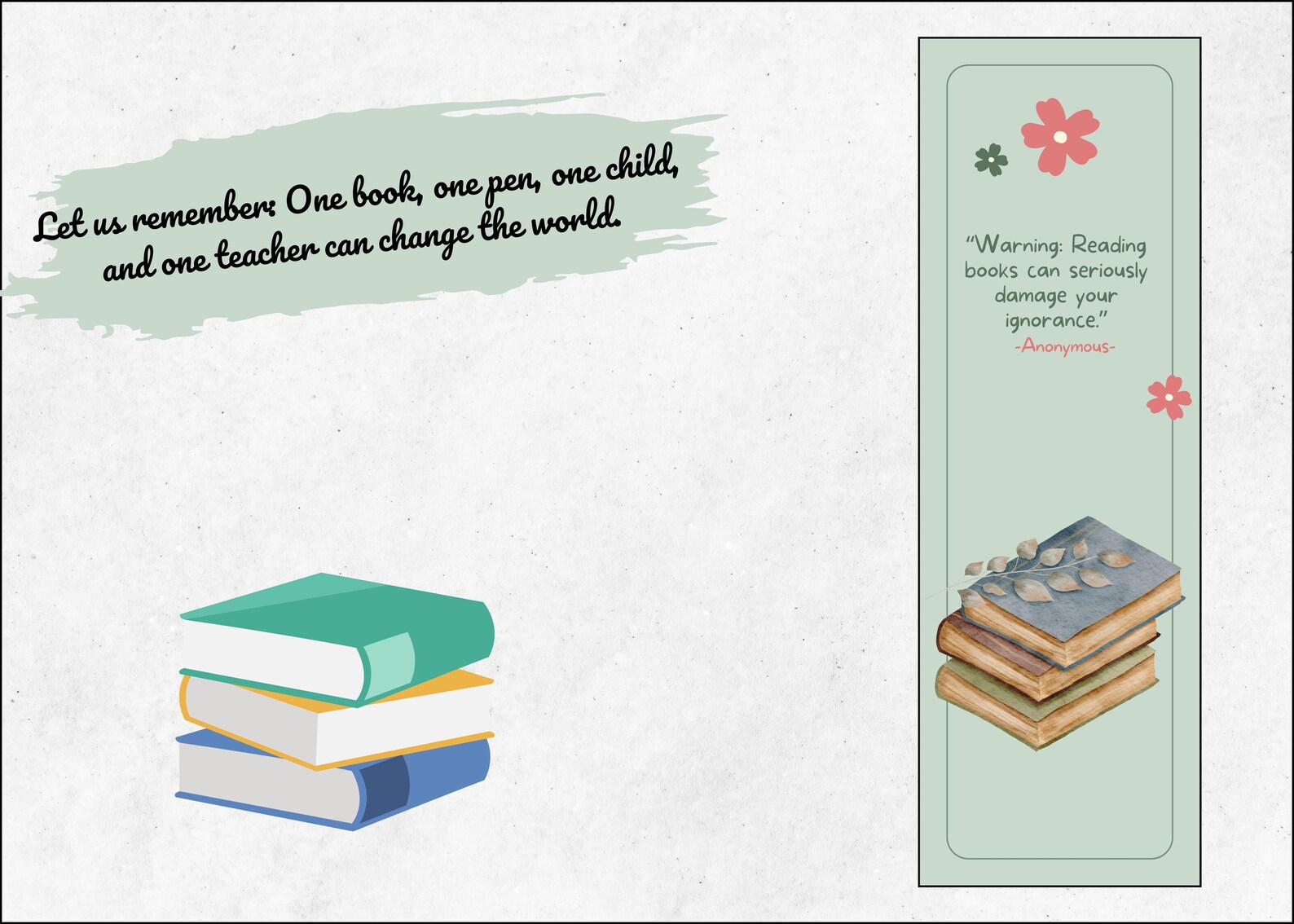Motivating Bookmarks That Inspire the Joy of Reading - A New Beginning ...