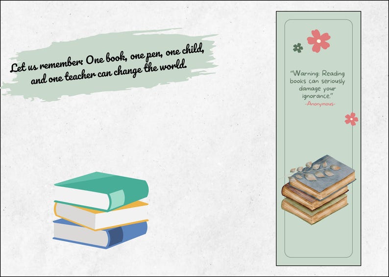 Motivating Bookmarks That Inspire the Joy of Reading - A New Beginning ...