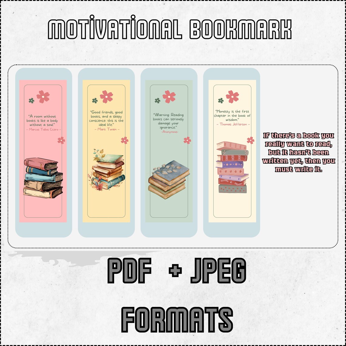 Motivating Bookmarks That Inspire the Joy of Reading A New Beginning on ...