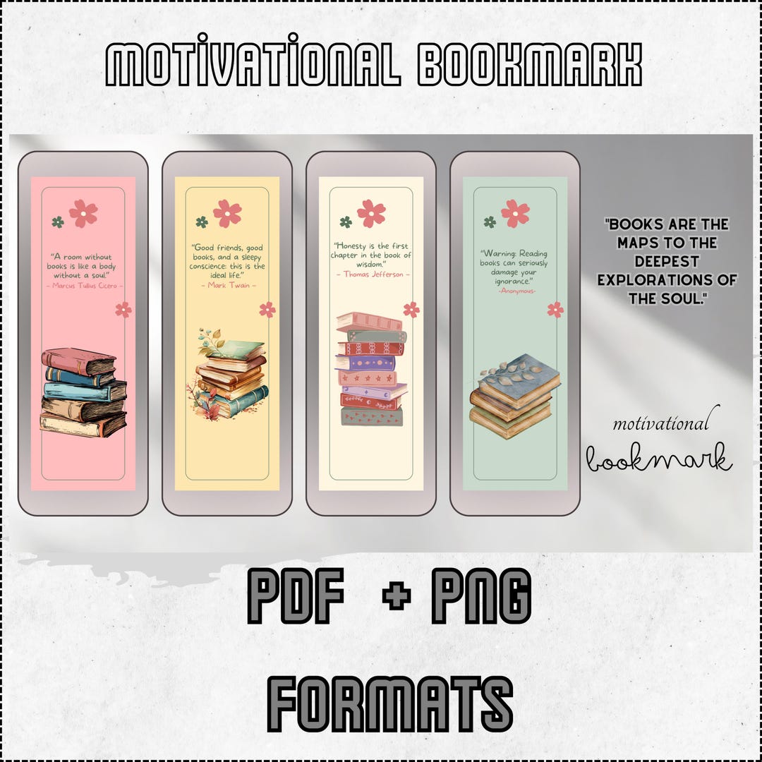 Motivating Bookmarks That Inspire the Joy of Reading - A New Beginning ...