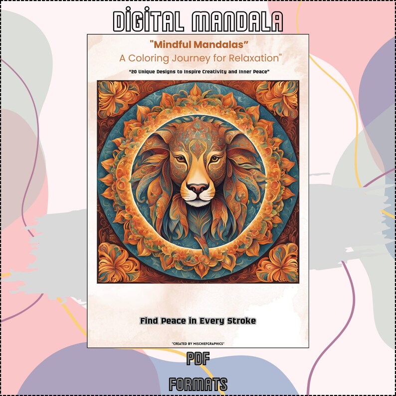 Animal Spirit Mandalas | 19 Unique Animal-themed Coloring Designs for ...