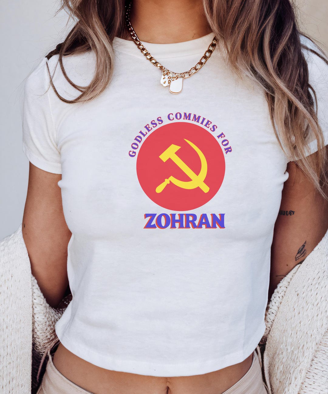 Zohran Mamdani Baby Tee, Communist Tee, Y2k Tee - Etsy