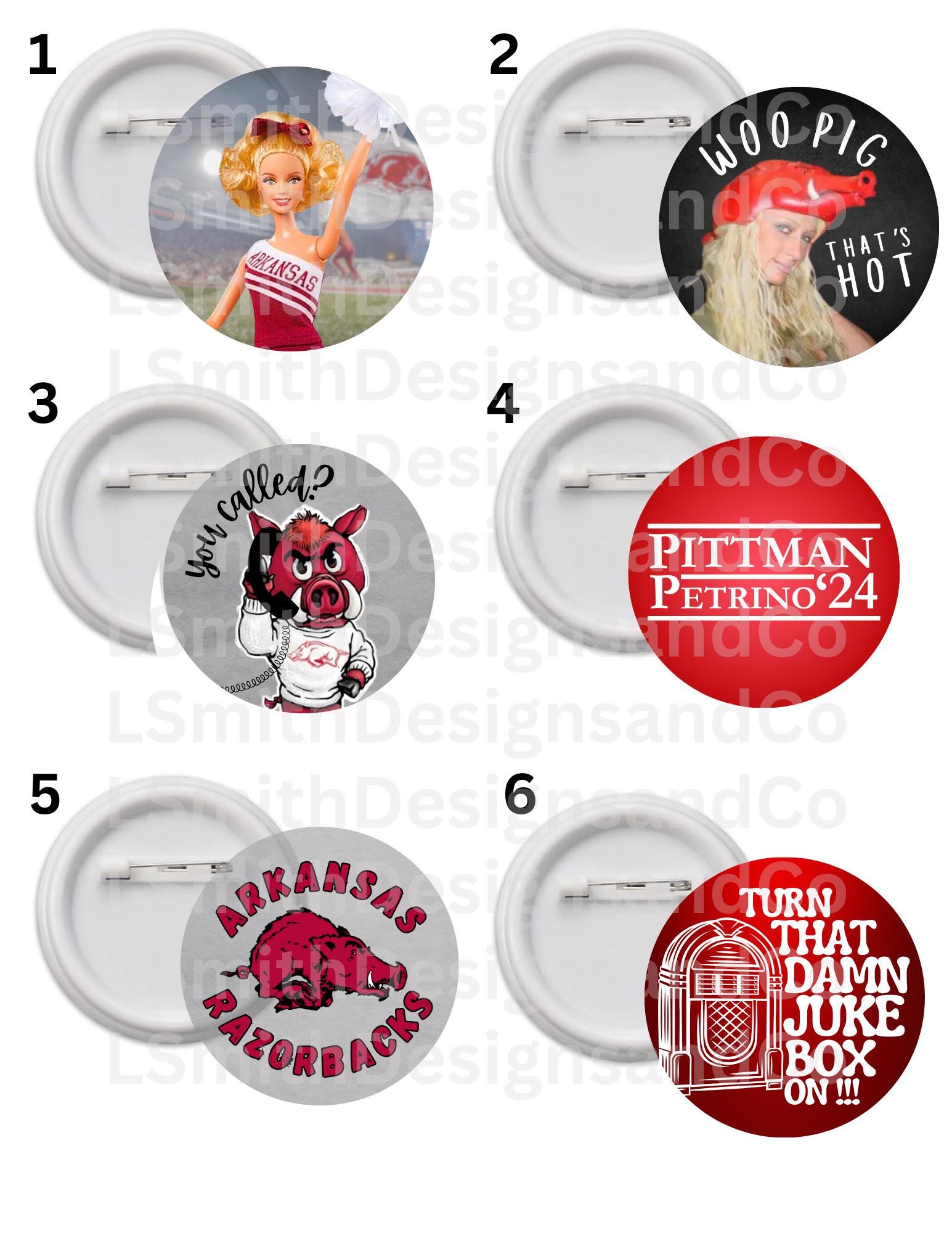 Arkansas 2.5 Buttons - Etsy